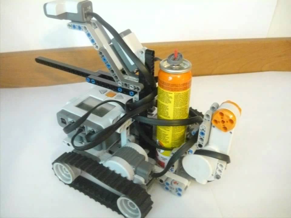 Lego Mindstorms Flamethrower BUILDING INSTRUCTION - YouTube