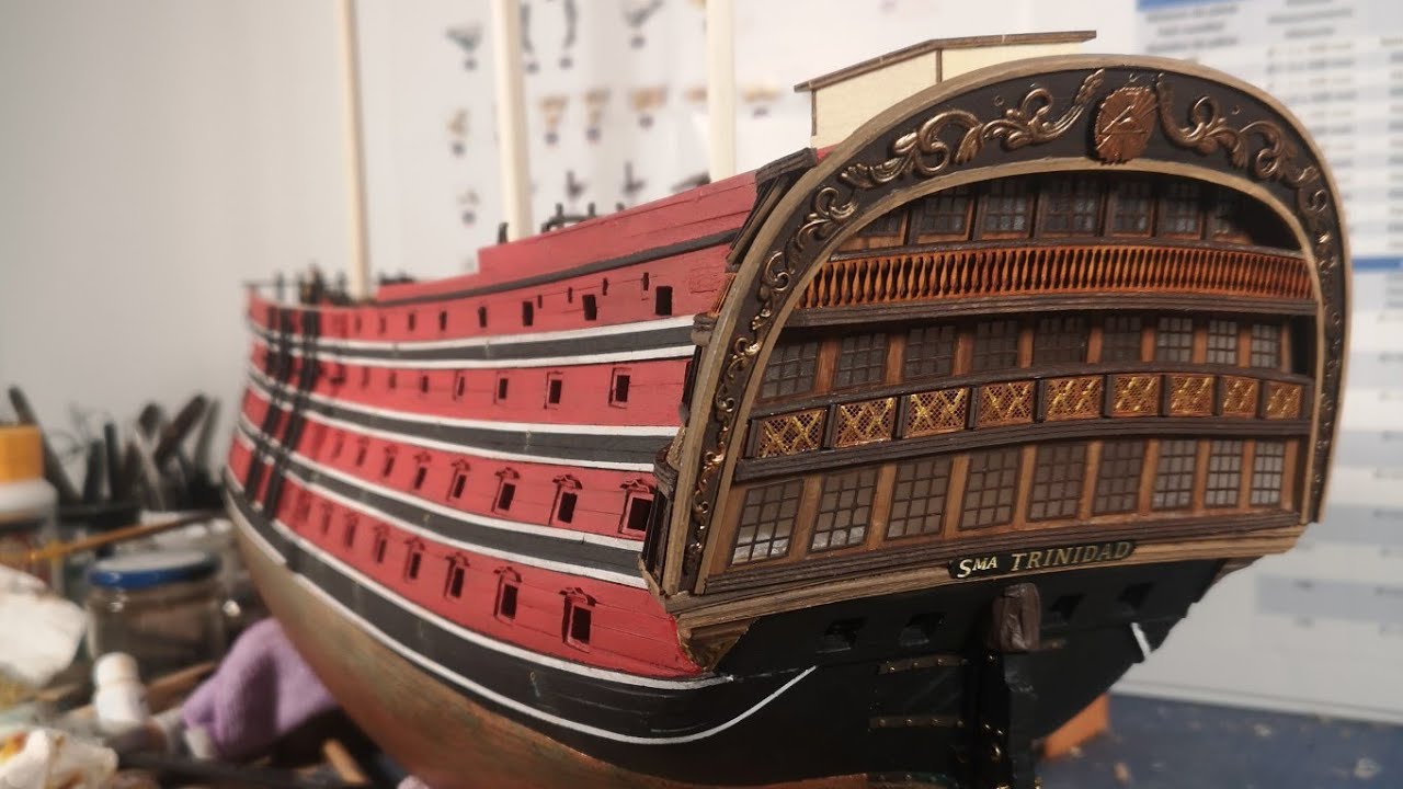 Navio de Linea Santisima Trinidad 1:84 de Artesania Latina Ep. 75 - YouTube
