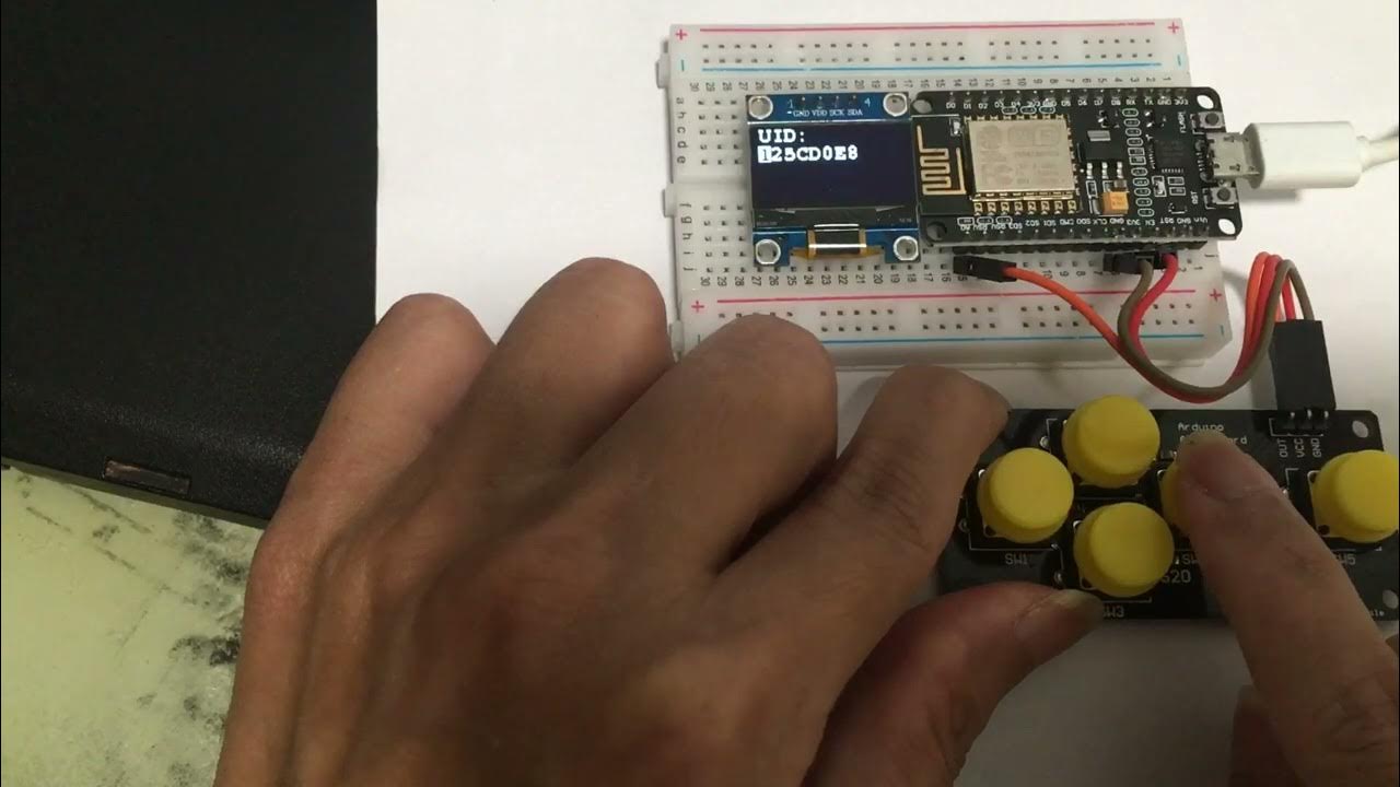 arduino esp8266 ssd1306 ADKeyboard - input hexadcimal - YouTube