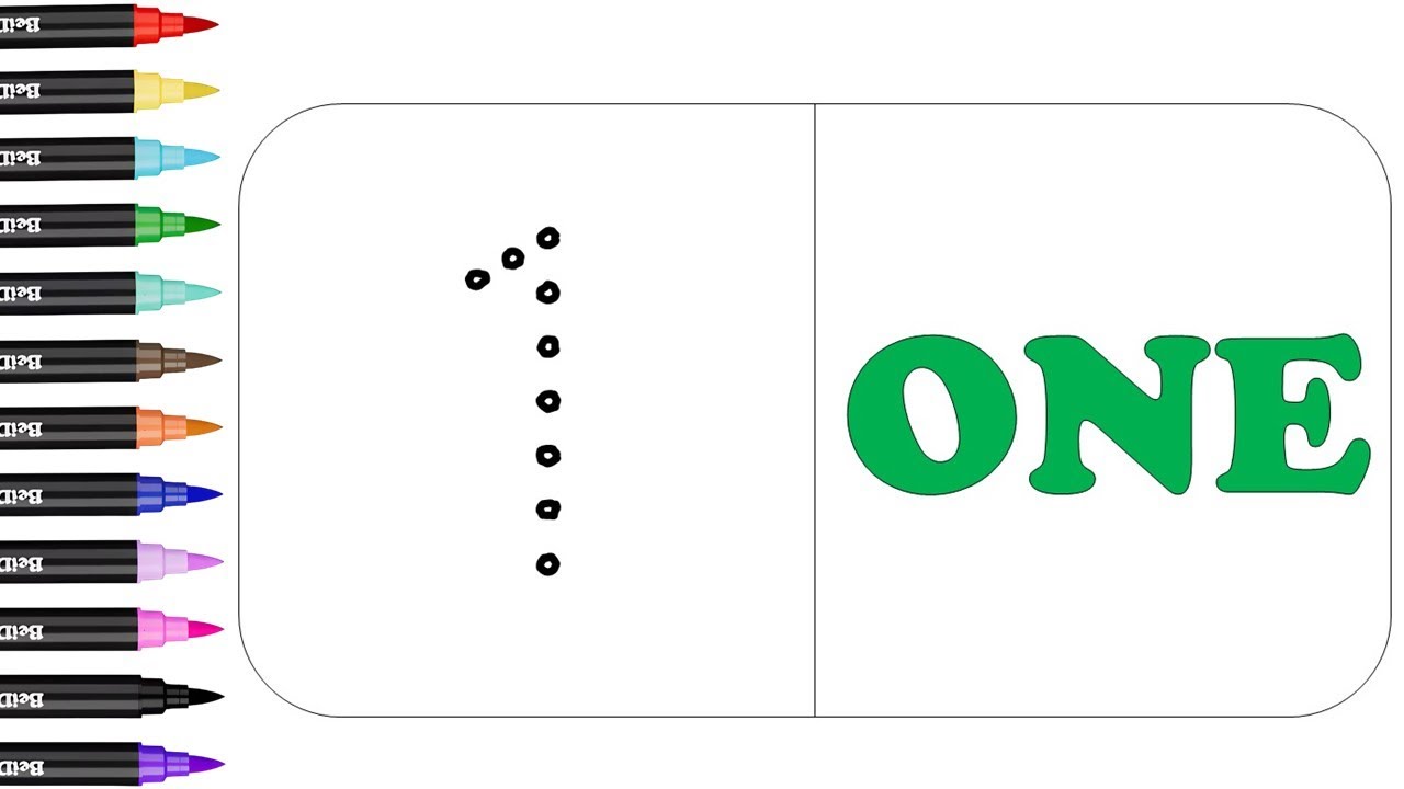 Write the Numbers from 1 to 10 | Learn to Read Numbers in English ...