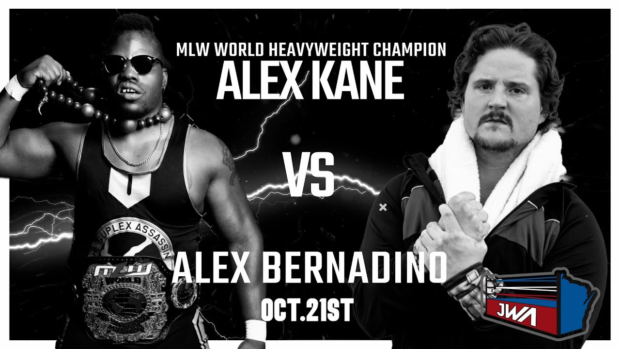 FULL MATCH: Alex Bernadino Vs. Alex Kane | 𝗝𝗪𝗔 Pro Wrestling - YouTube