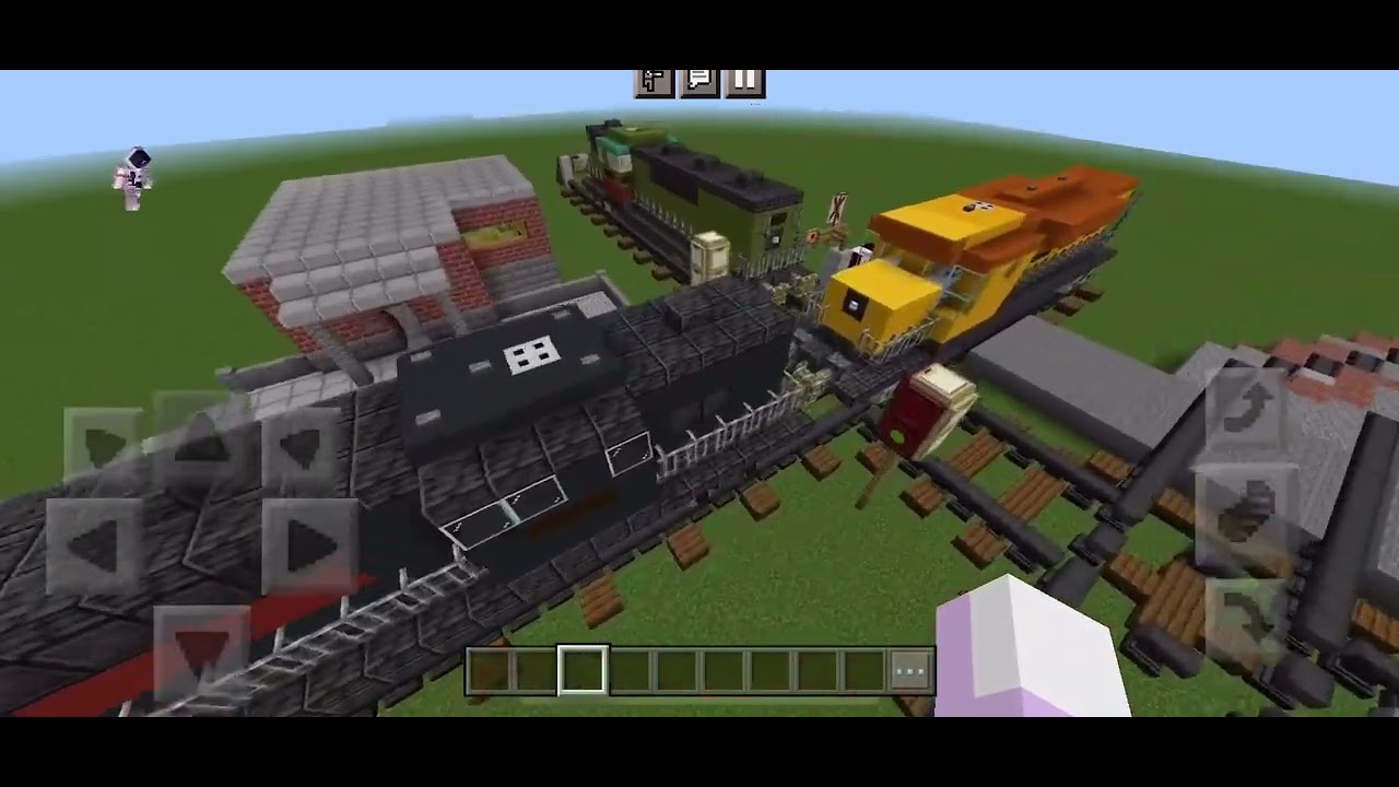 Minecraft freight train station - YouTube