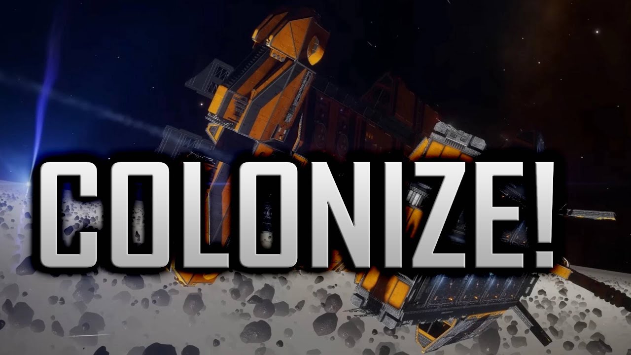 Elite Dangerous: Colonization - solo build Coriolis - YouTube