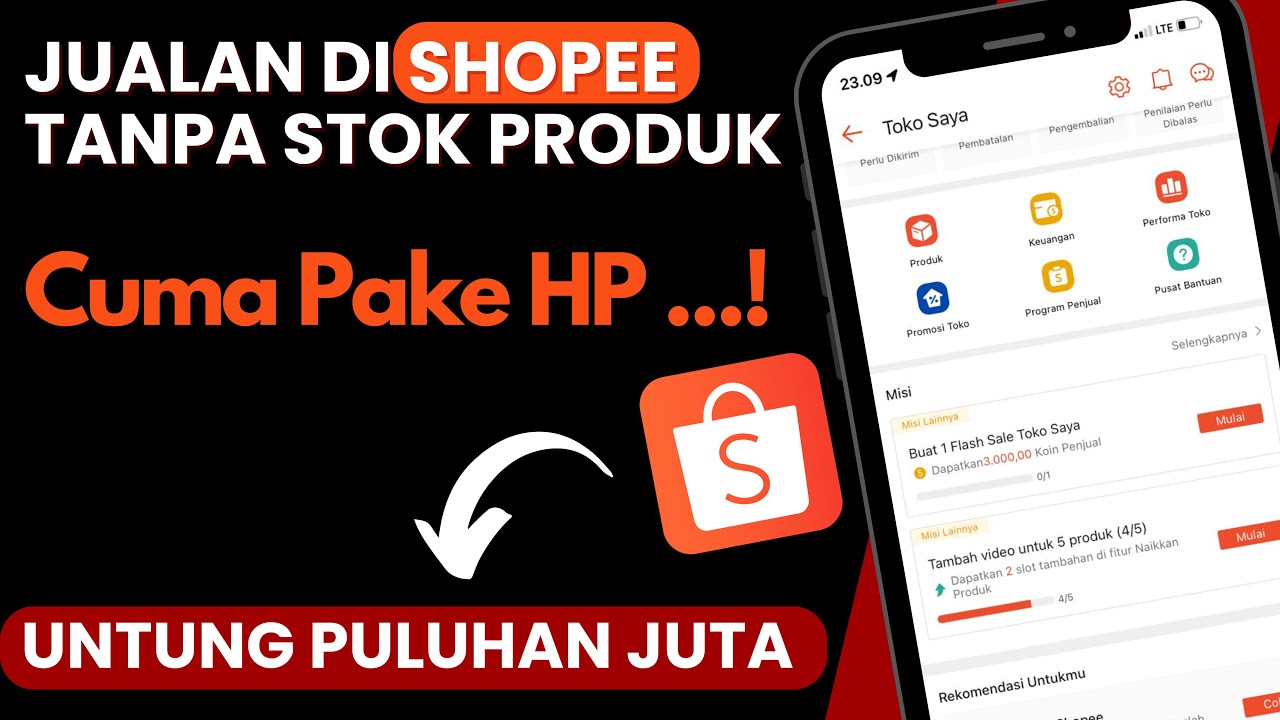 CARA JUALAN DI SHOPEE TANPA STOCK BARANG TERLENGKAP 2024 CUMA PAKAI HP ...