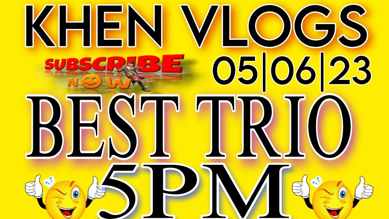 BEST TRIO PAHABOL SA 5PM DRAW WATCH OUT,GUIDE FOR 3D. - YouTube