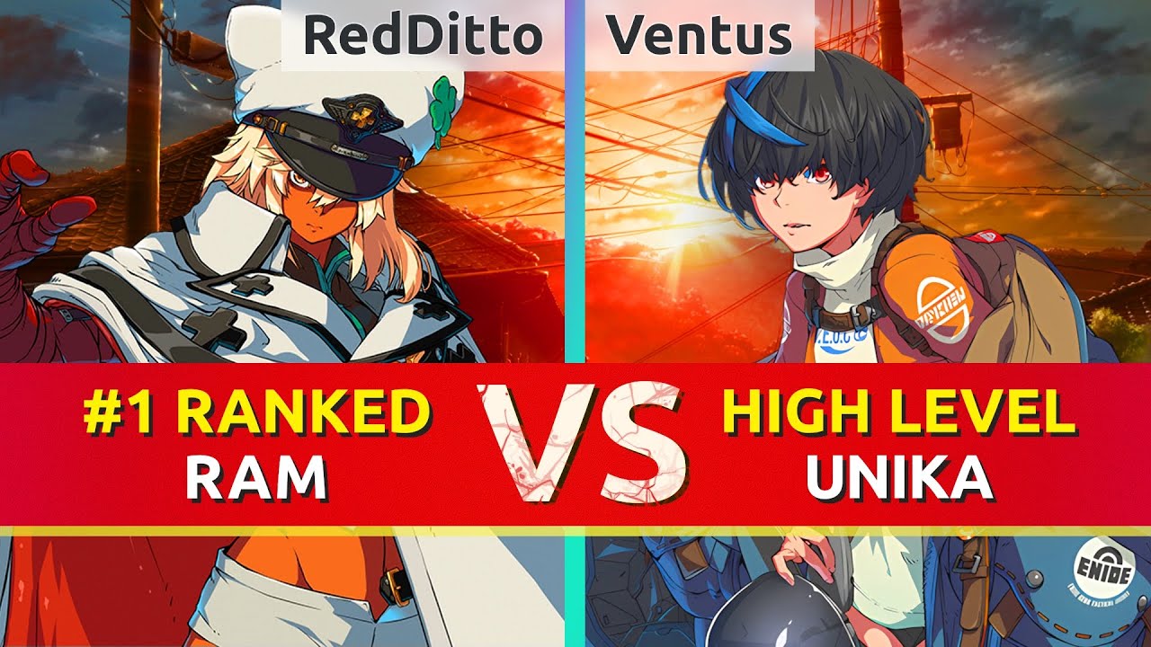 GGST RedDitto (#1 Ranked Ramlethal) vs Ventus (Unika). High Level Gameplay - YouTube
