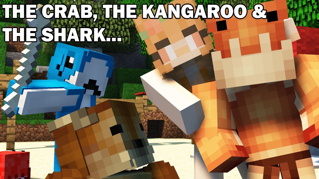 The Crab, The Kangaroo & The Shark – Minecraft Animation - YouTube