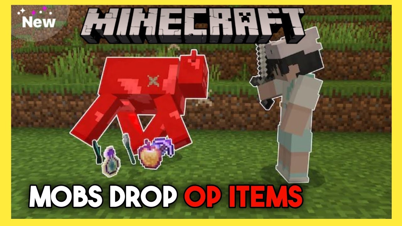 Mobs Drop OP Items Addon For Minecraft PE | Mobs Drop Op items | 1.19 ...