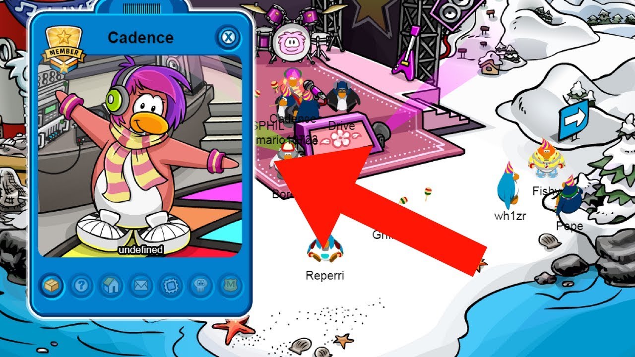 Club Penguin Mania Meeting Cadence! - YouTube