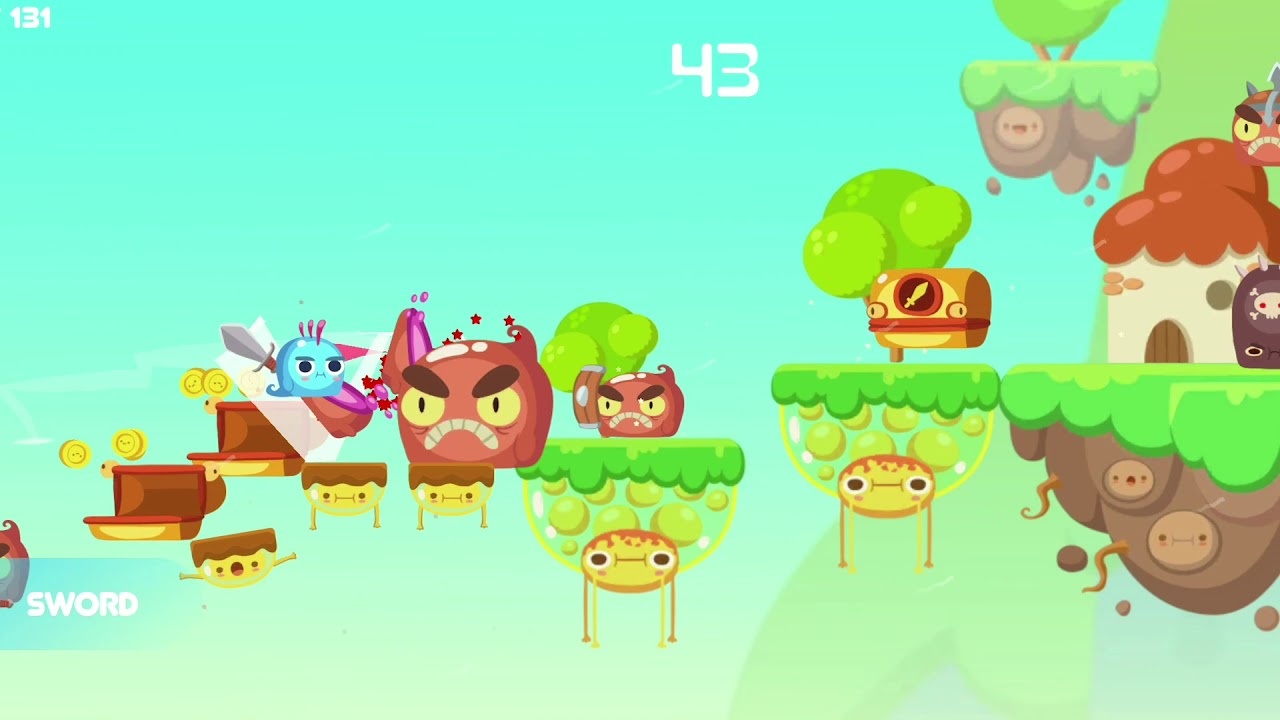 Jumping slime mobile gameplay - YouTube