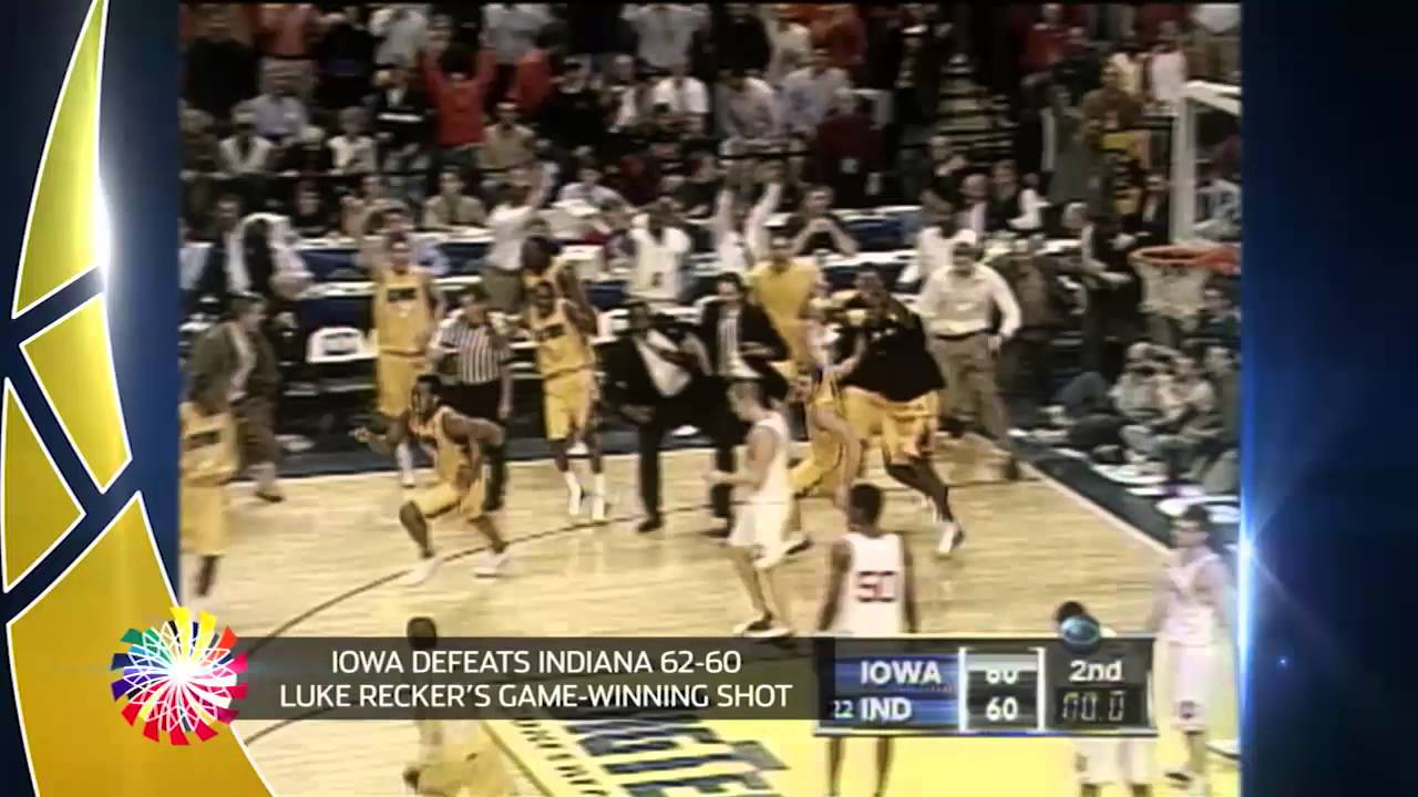 B1G Tournament Moment - Luke Recker Floater vs. Indiana - YouTube