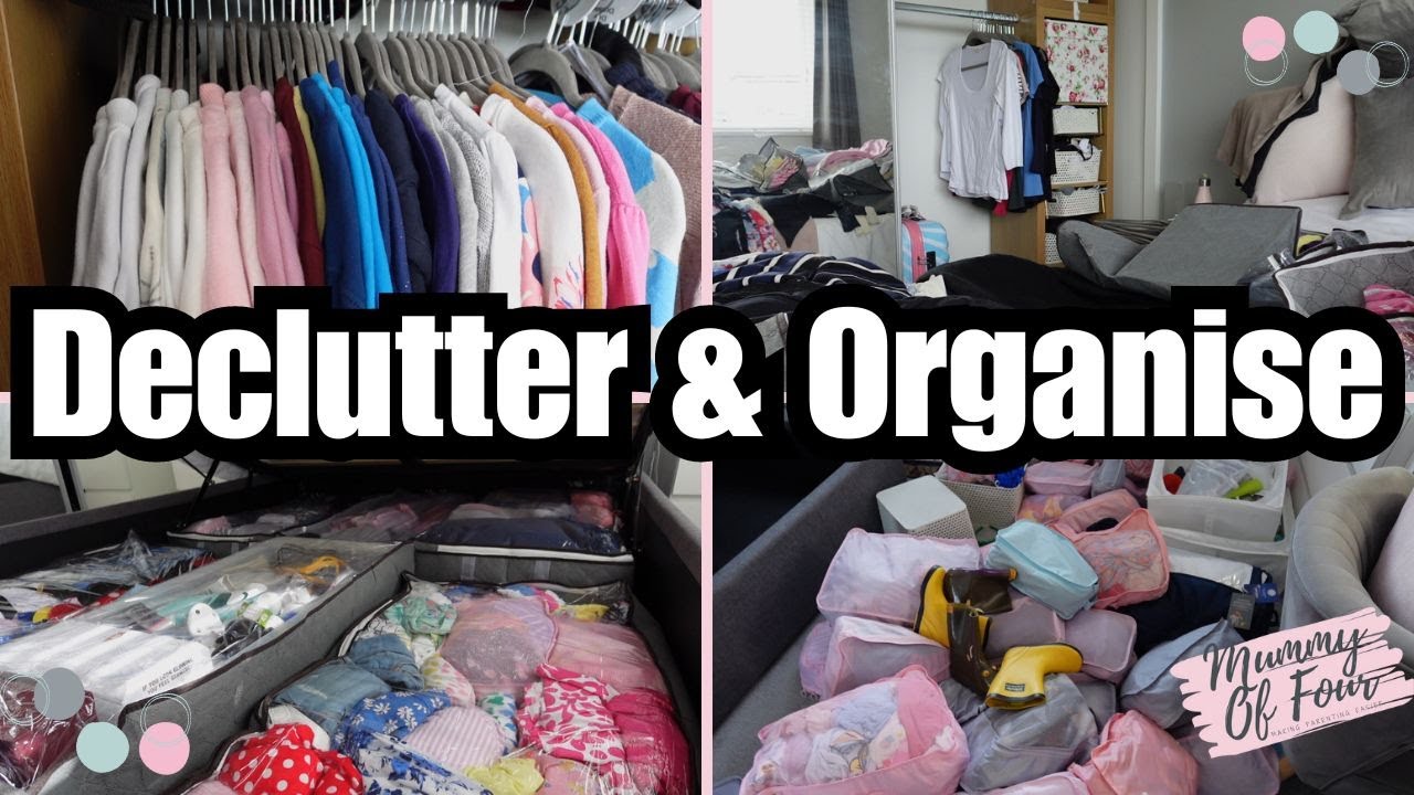 Summer to Autumn Wardrobe Declutter Organisation & Under Bed Declutter - YouTube