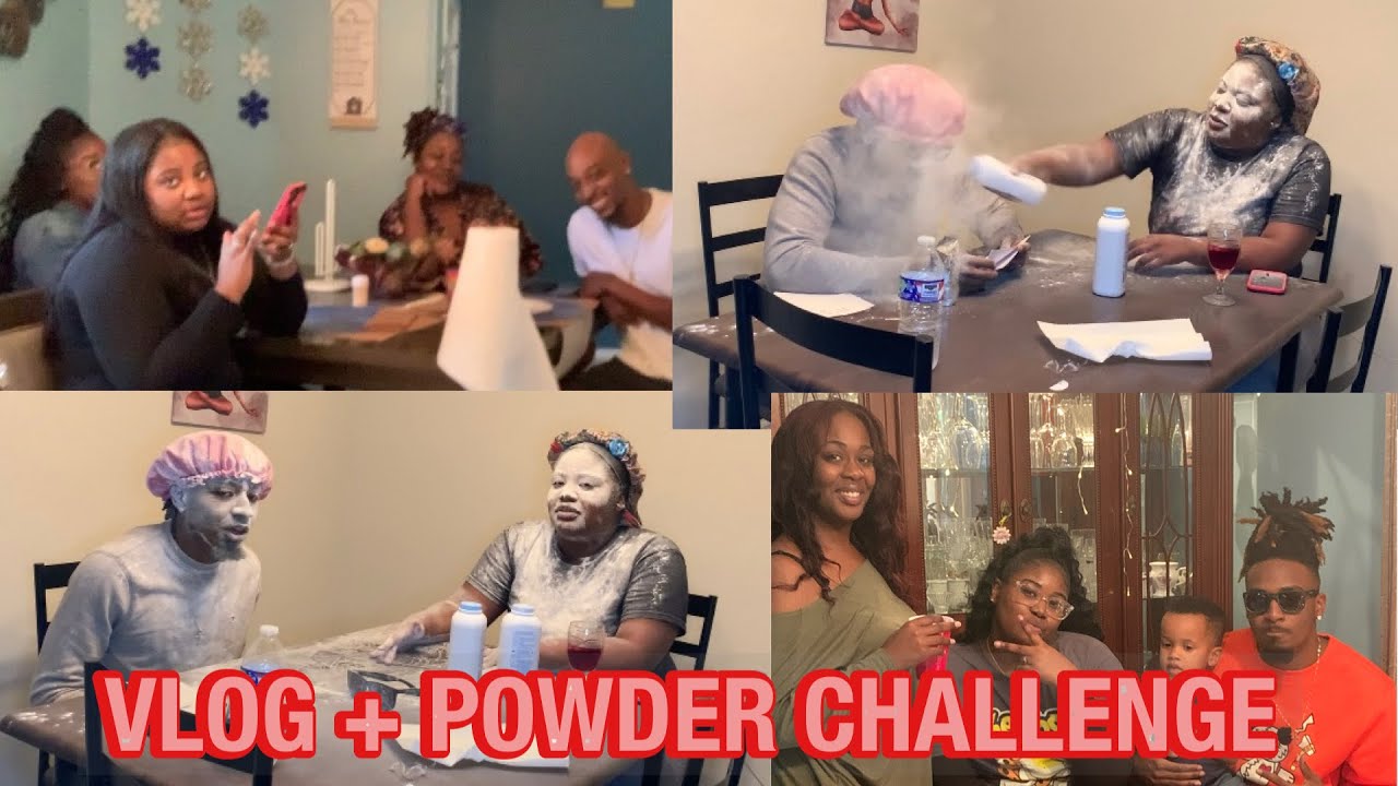 Thanksgiving Vlog + Powder Challenge 🤣🍁🥘 - YouTube