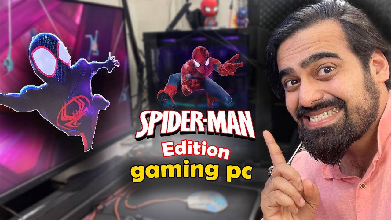 BUILT MY FIRST EVER SPIDER-MAN EDITION GAMING PC | Jadoo Vlogs - YouTube