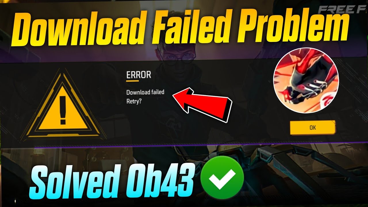 free fire loading problem | download failed retry free fire | free fire ...