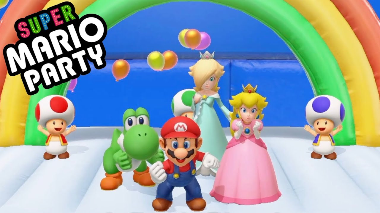 Super Mario Party - All Co-op Minigames (Yoshi) (Master Difficulty ...