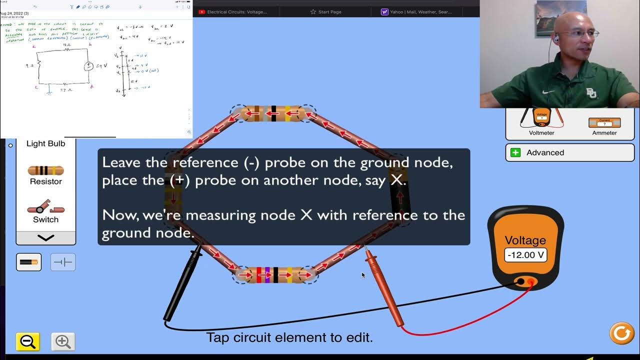 Electric Circuits Ground And Single subscript Voltage YouTube electric-circuits-ground-and-single-subscript-voltage-youtube