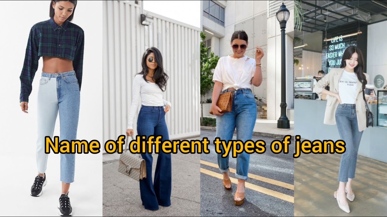 Name of different types of jeans | denim collection | jeans haul - YouTube