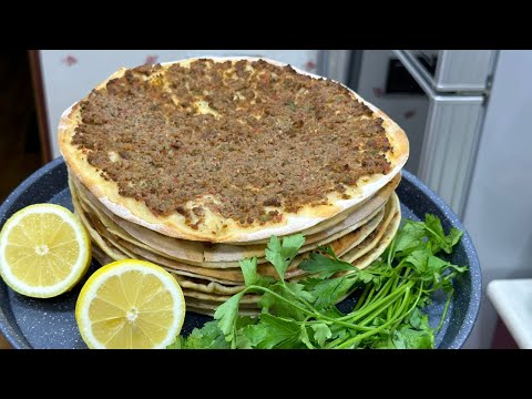 Eyni reseptlə 🔴həm sobada,həm tavada super-ləzzətli 🔴LAHMACUN resepti💯👍❌Baha-baha almağa son❌