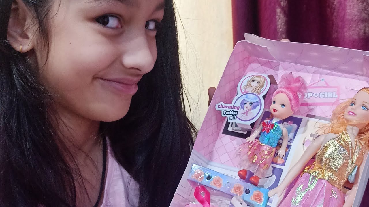 unboxing my Barbie doll with pari - YouTube