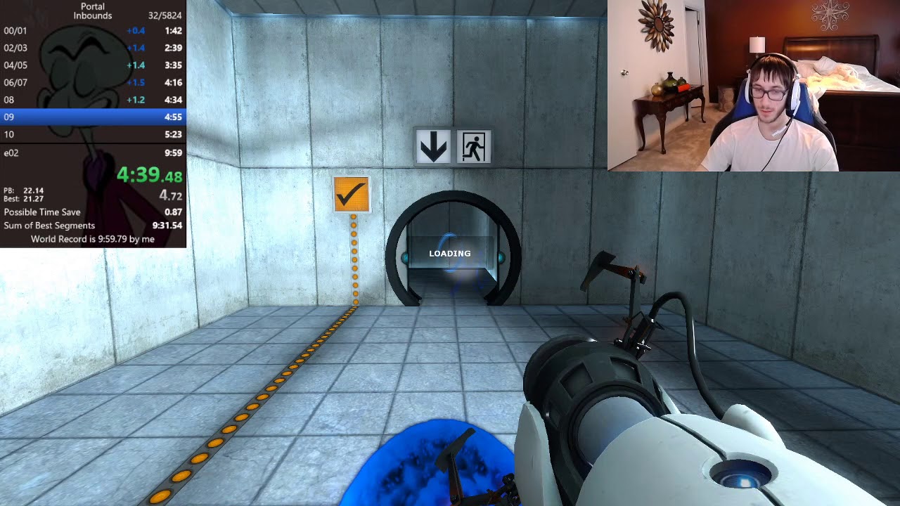 Portal Inbounds Speedrun in 9:53 (Former World Record) - YouTube