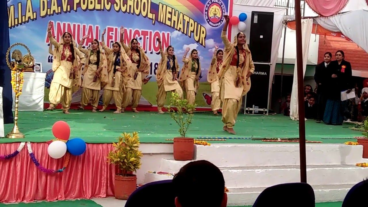 Girls Bhanghra performance (prepared by Mrs. Nidhi Bali) - YouTube
