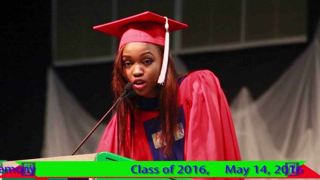 AUN 2016 Commencement Class Speaker's Remarks - YouTube
