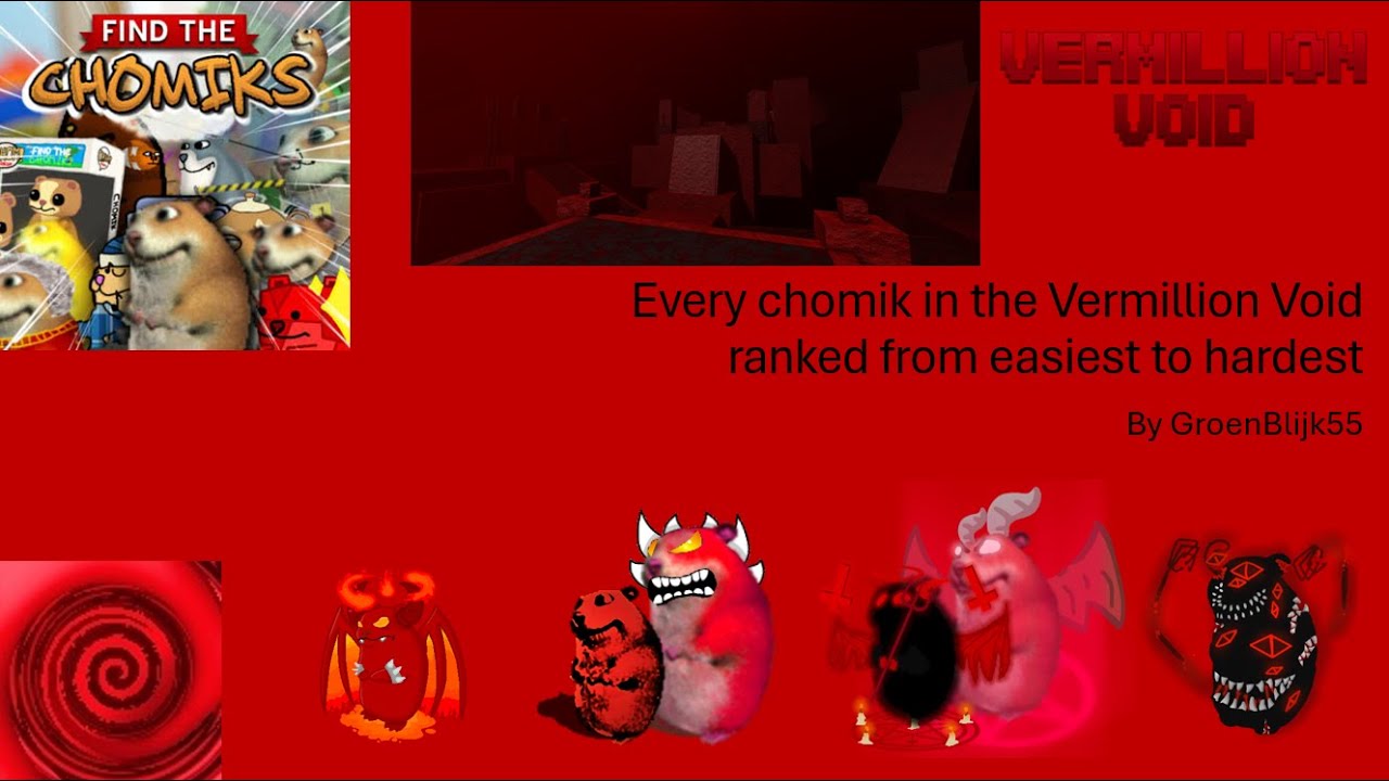 Every chomik in the Vermillion Void RANKED from easiest to hardest ...