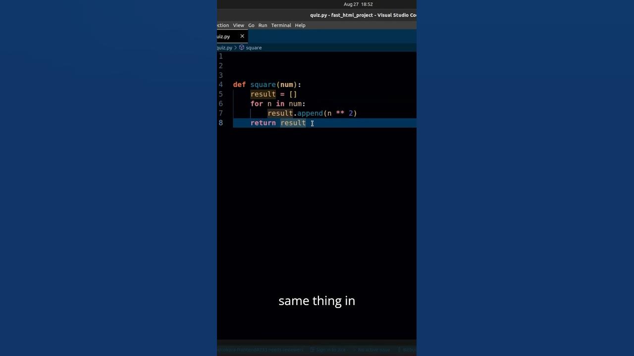 Single Line Function In Python Pythontricks Youtube