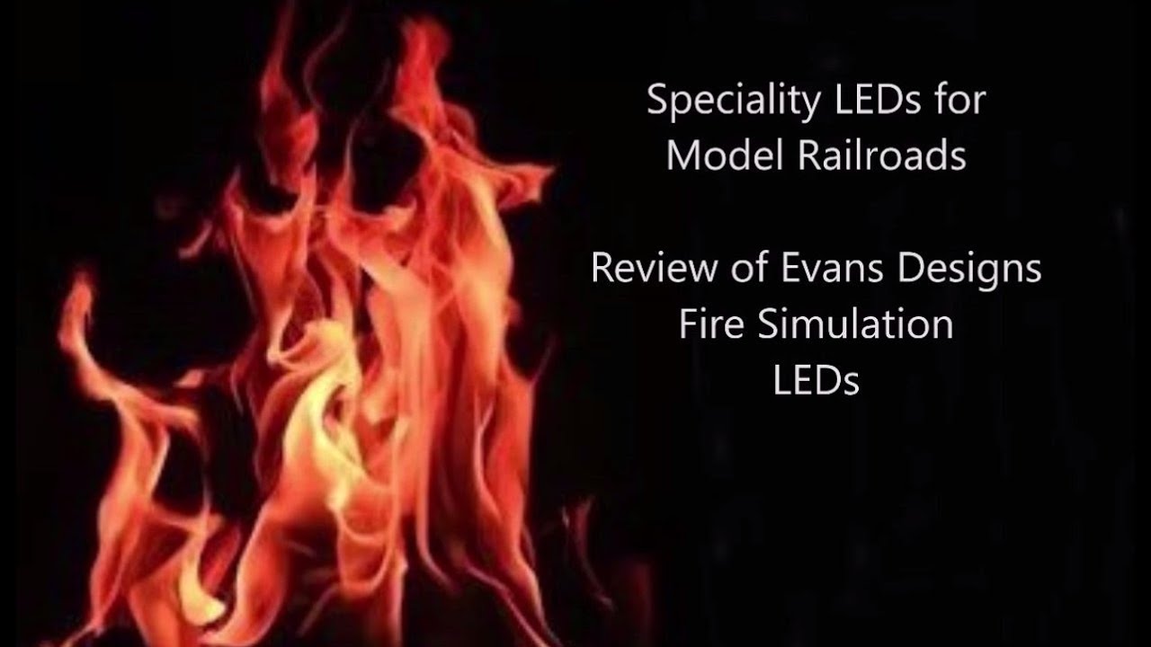 Fire simulation Review of Evans Designs Fire LEDs - YouTube