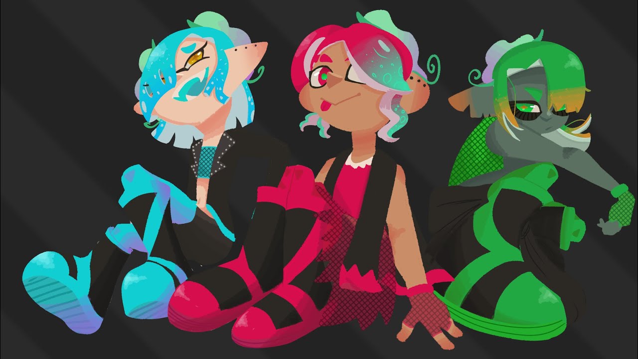 💭Think Then Ink 💦 Official Music Video ~ Trilight (Splatoon Fan Idols ...