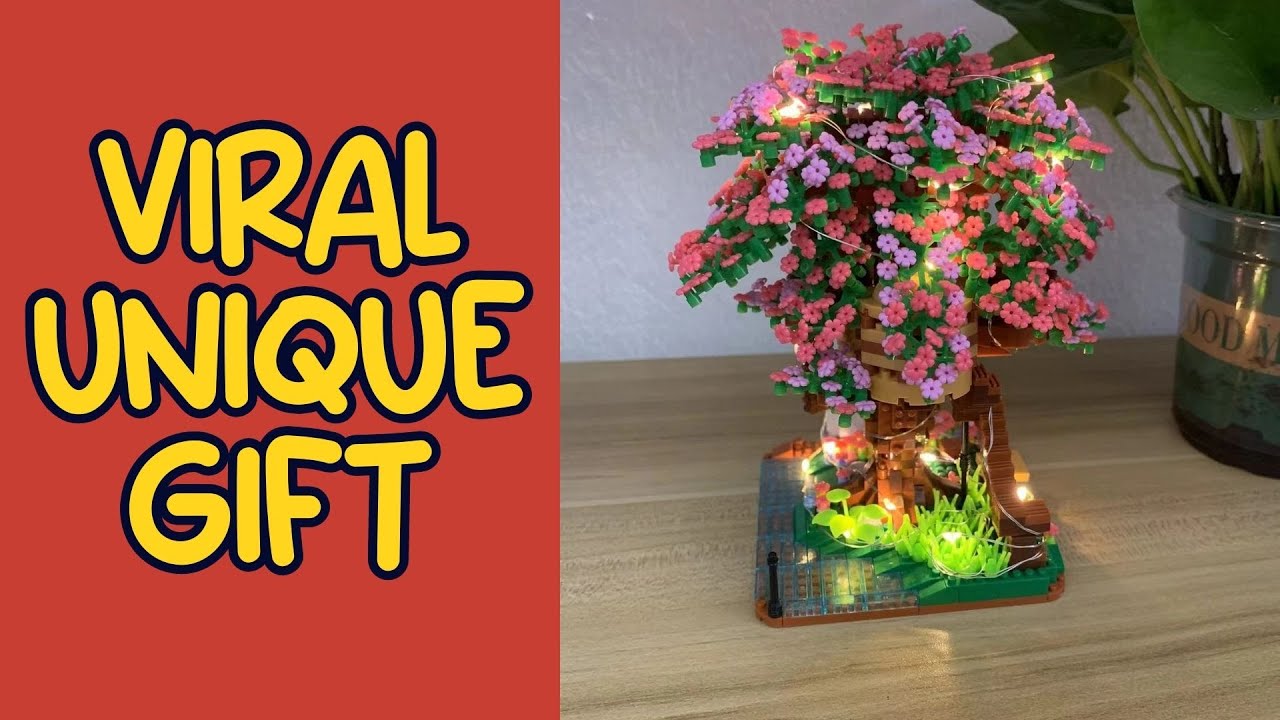 Toys Children Gifts Doubuilt Mini Sakura Tree House 2138pcs Build Block ...