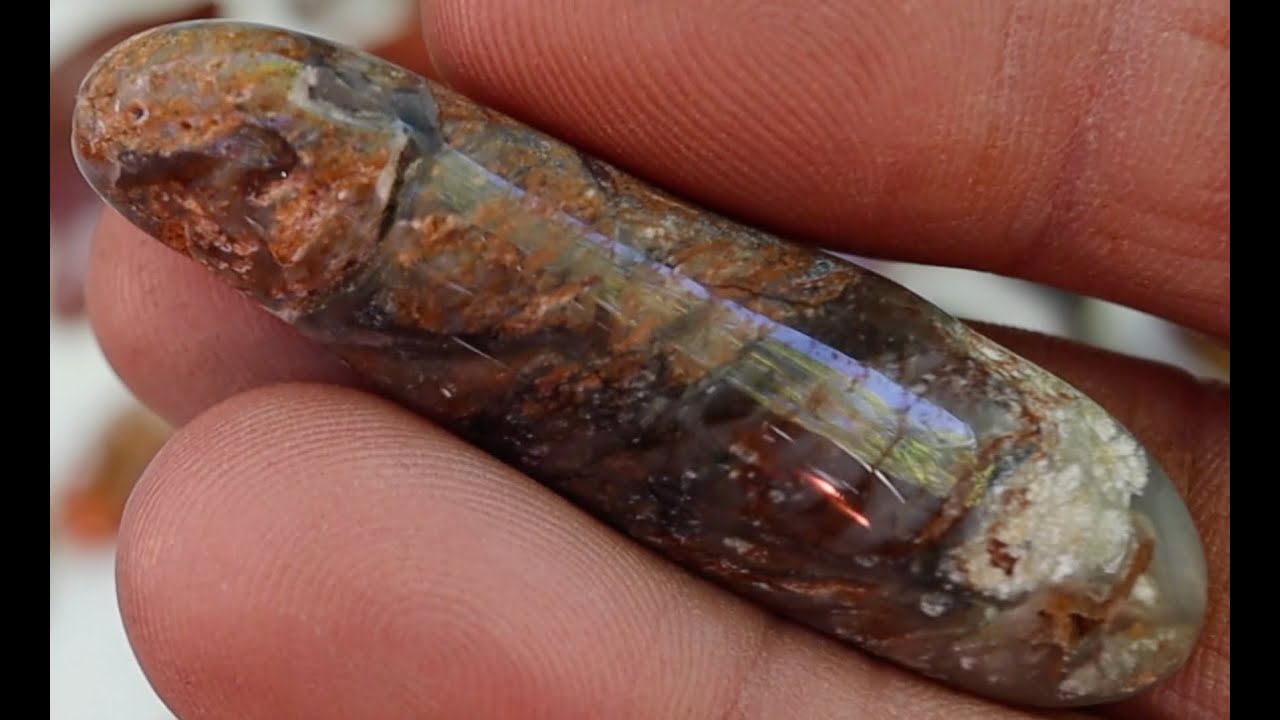 Polishing End Cuts of Ocean Jasper & Laguna Agate - YouTube