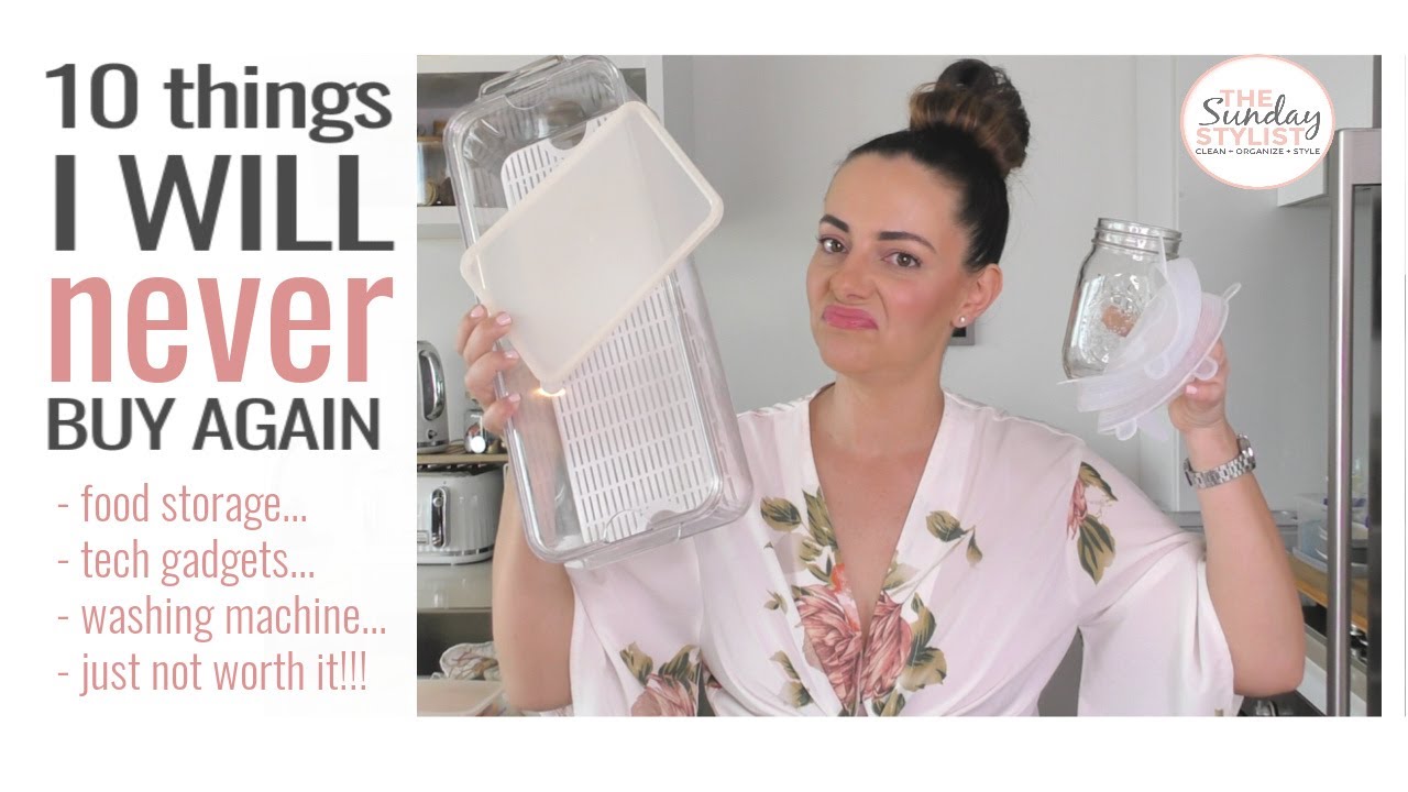 10 THINGS I WILL NEVER BUY AGAIN || THE SUNDAY STYLIST - YouTube