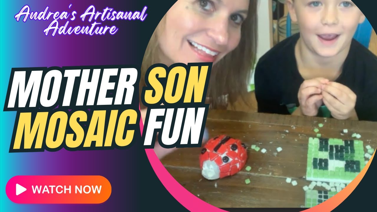 Mother Son Mosaic Fun - YouTube