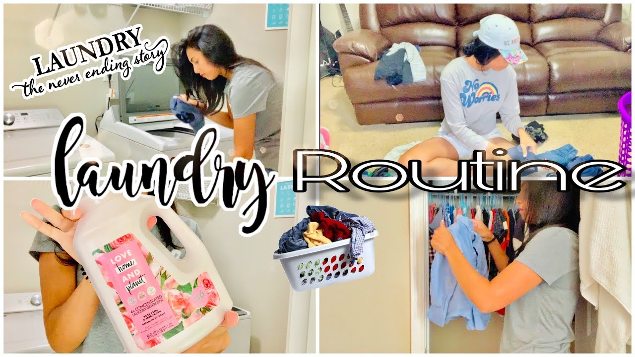 Laundry Routine 2019 | How I Do My Laundry | Family Of 4 - YouTube