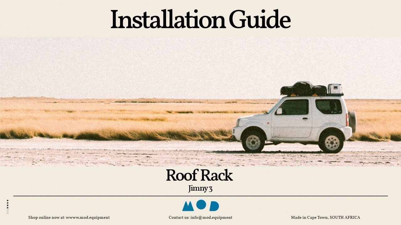 MOD Roof Rack - Jimny 3 - Installation Guide - YouTube