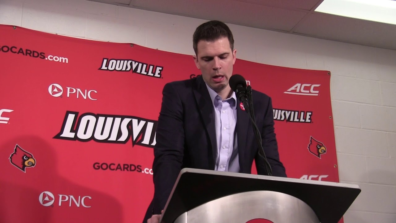 Louisville's David Padgett after loss to Florida State - YouTube