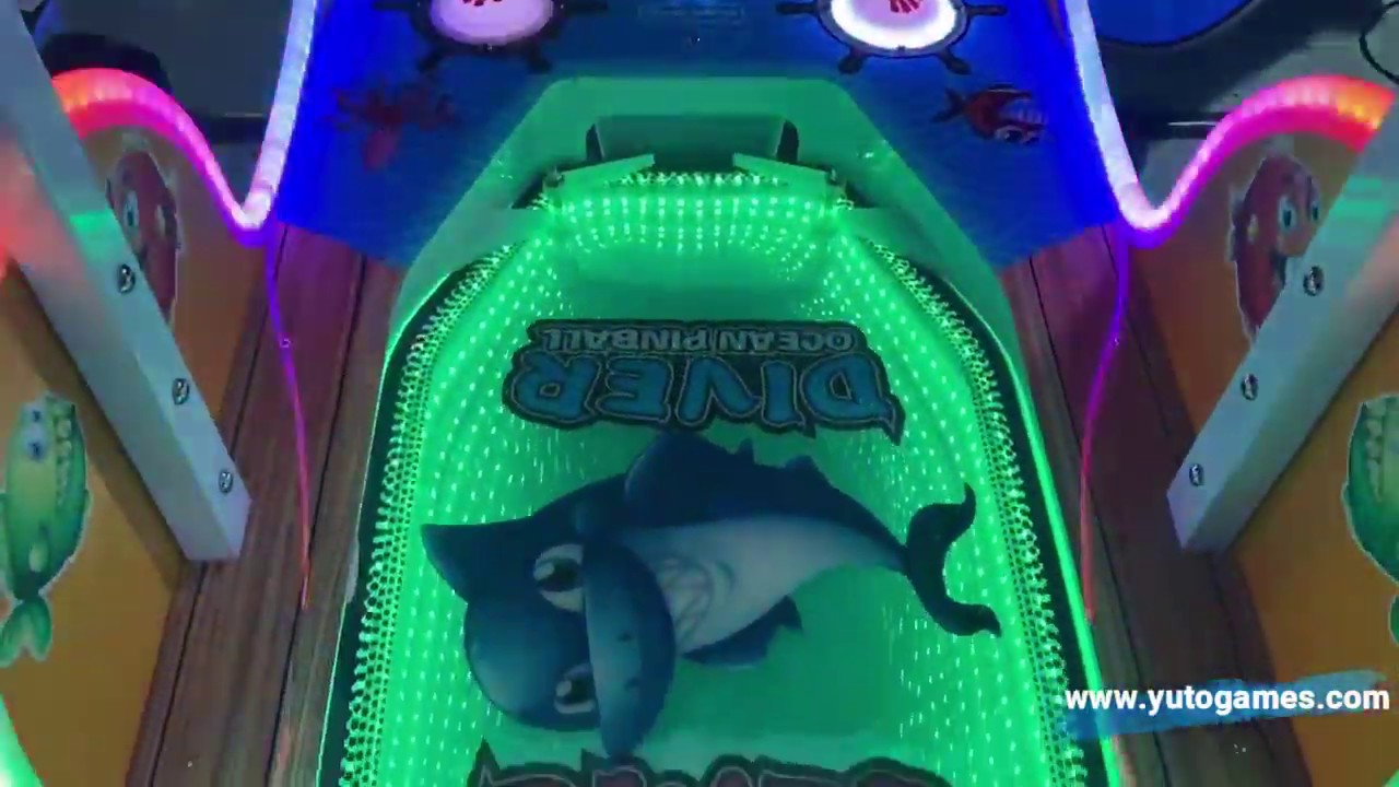 Diver Ocean Pinball Arcade Game Machine - YouTube