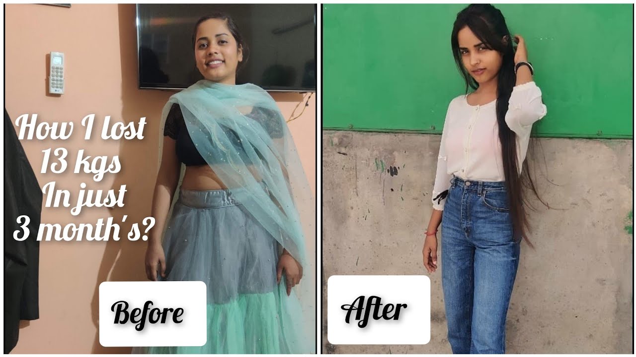 My weight lose journey | 61 kgs to 48 kgs | How I lost 13 kgs in 3 ...
