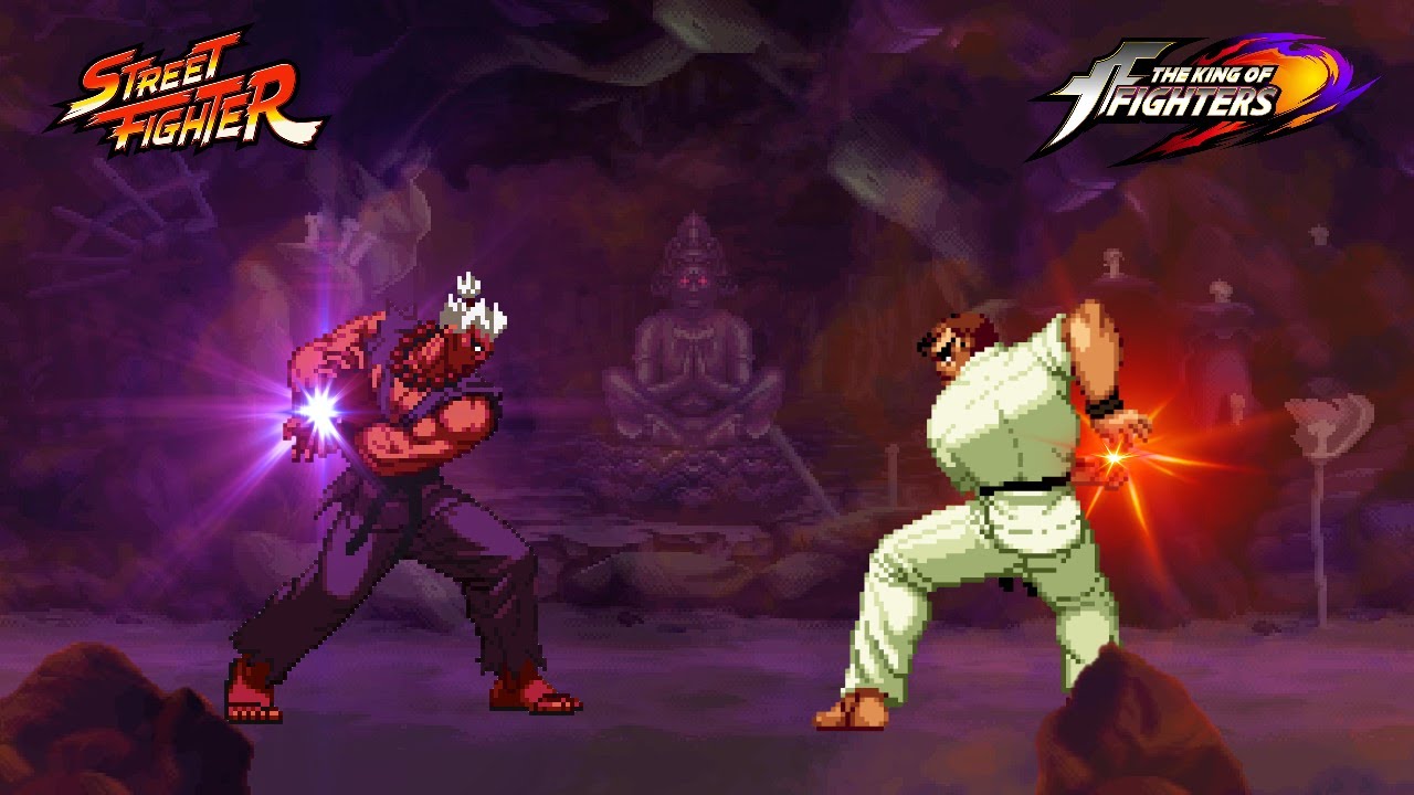 Shin Akuma vs EX Takuma - Street Fighter X The King of Fighters l SNK X ...
