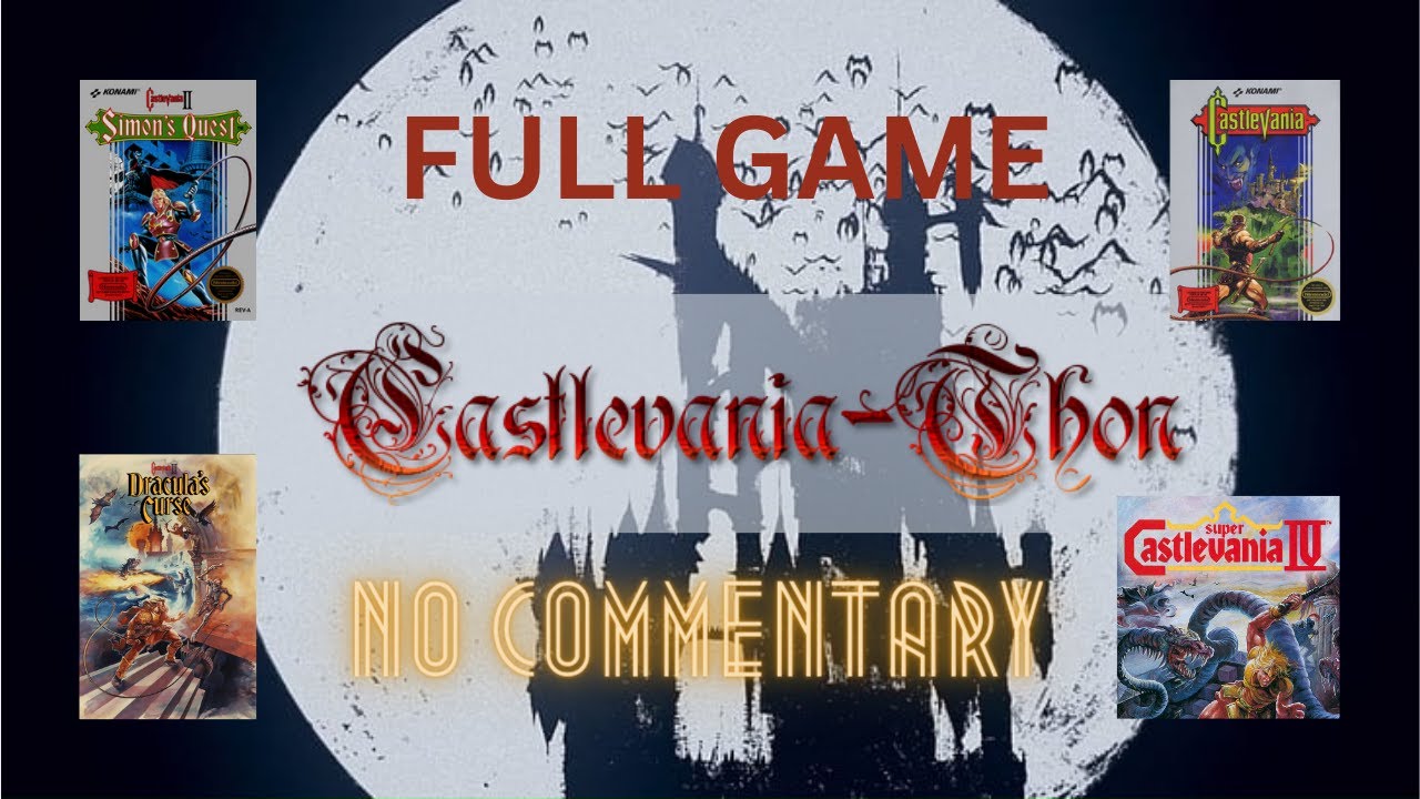CASTLEVANIA 1+2 (FULL GAME) castlevania-thon - YouTube