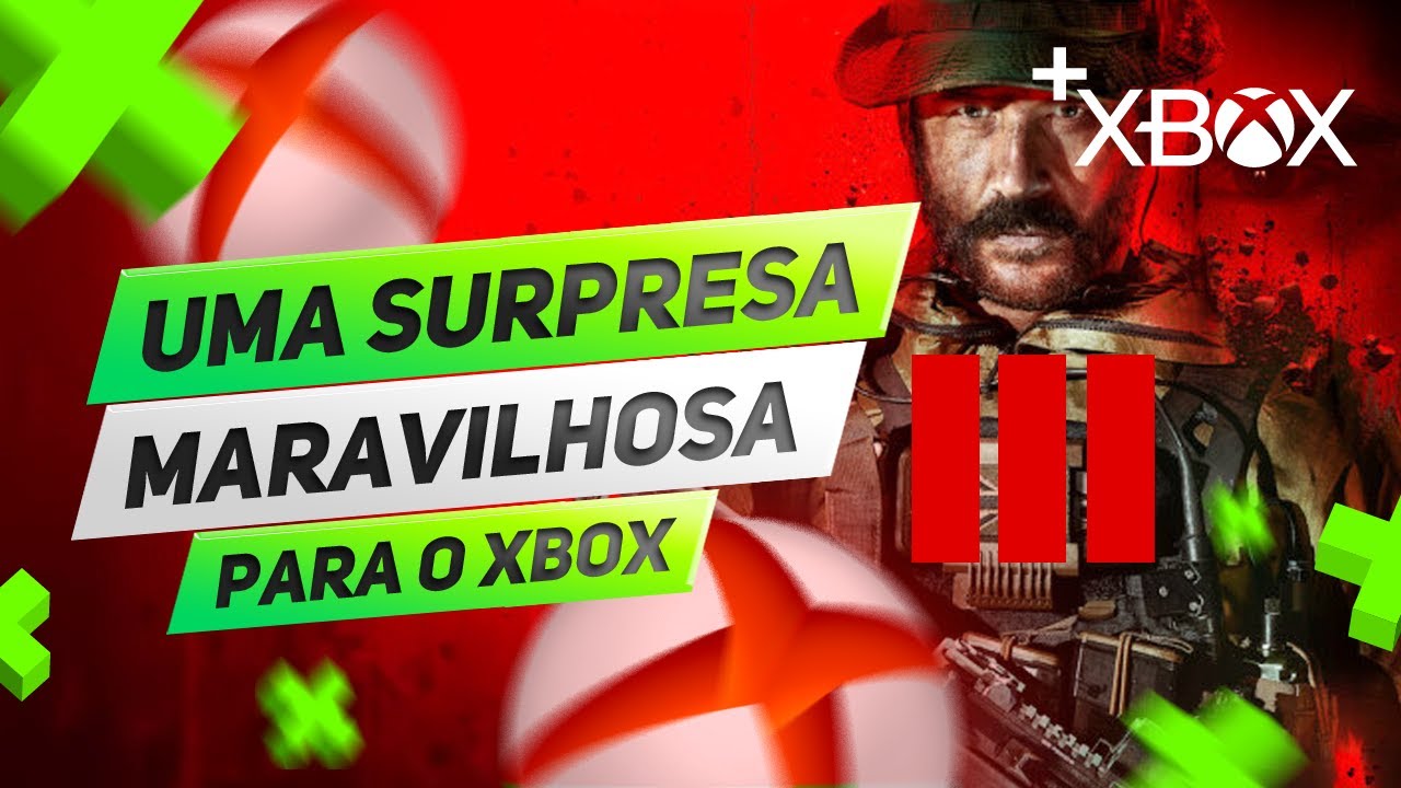 QUE SURPRESA MARAVILHOSA PARA O XBOX! MICROSOFT ESTÁ COM COD MW3! - YouTube