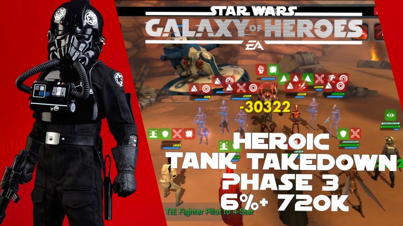 Star Wars Galaxy Of Heroes Heroic Tank Takedown Phase 3 Palpa-Tie Test ...