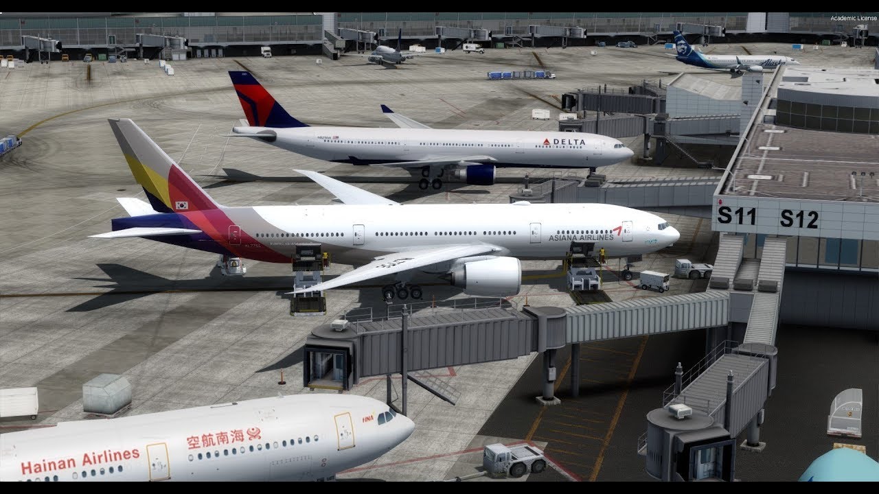 P3DV4}A350-900 ASIANA AIRLINES SEA-ICN FLIGHT OZ271 in vatsim - YouTube