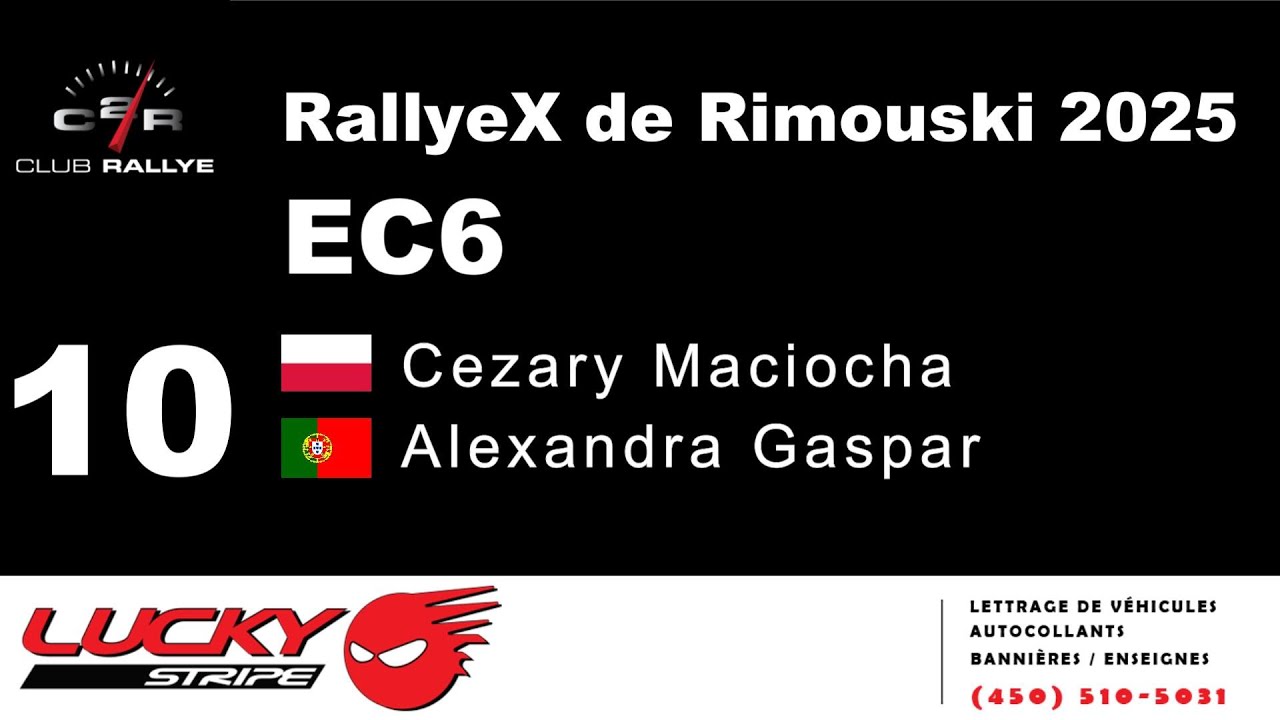 2025 RallyeX Rimouski - EC6 - Cezary Maciocha / Alexandra Gaspar - YouTube