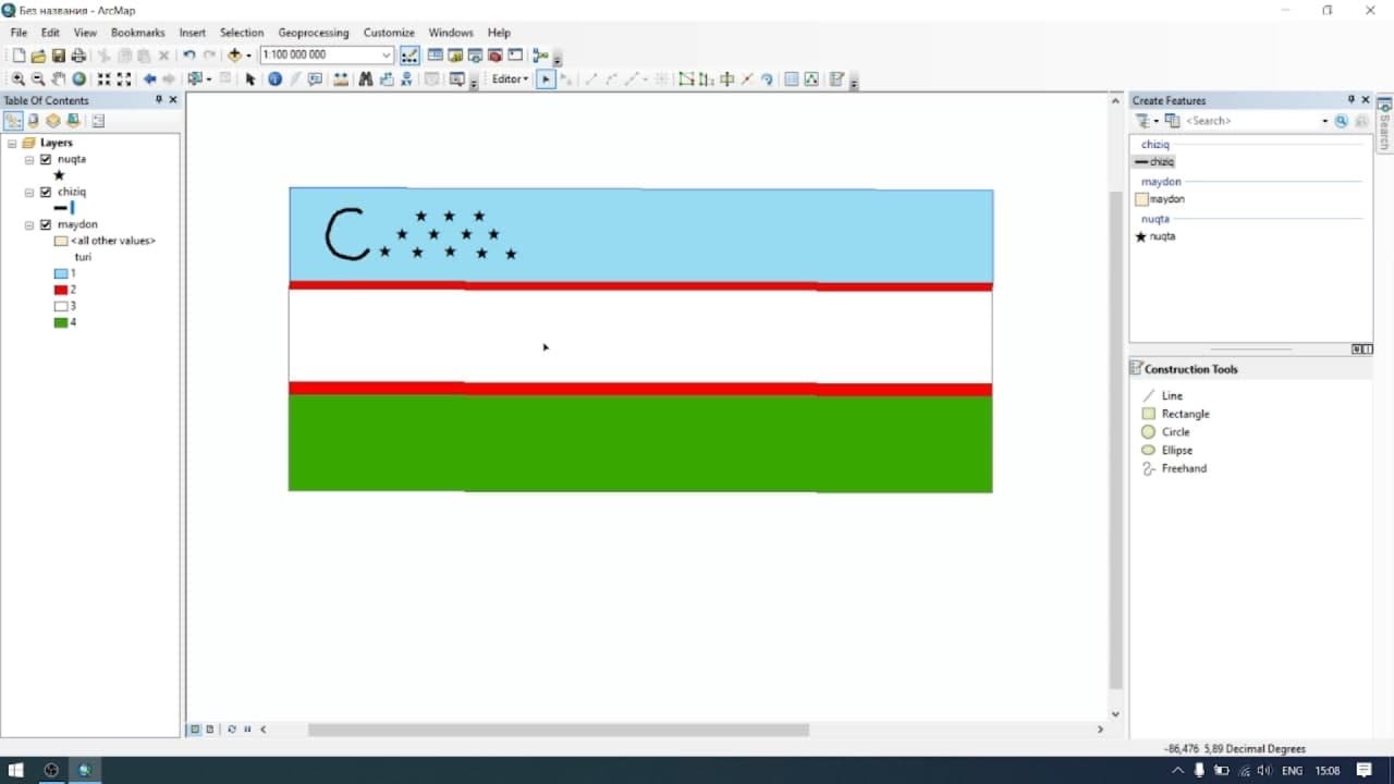 ArcMapda Bayroq yasash - YouTube