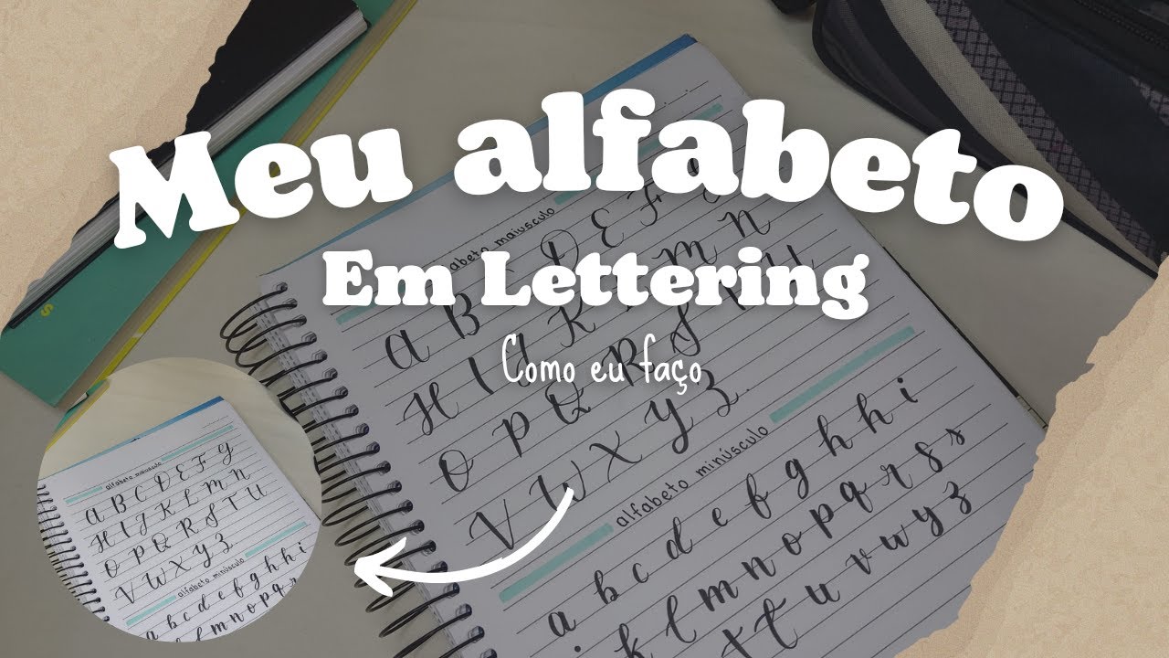 Alfabeto em lettering | como eu faço 🖋 - YouTube