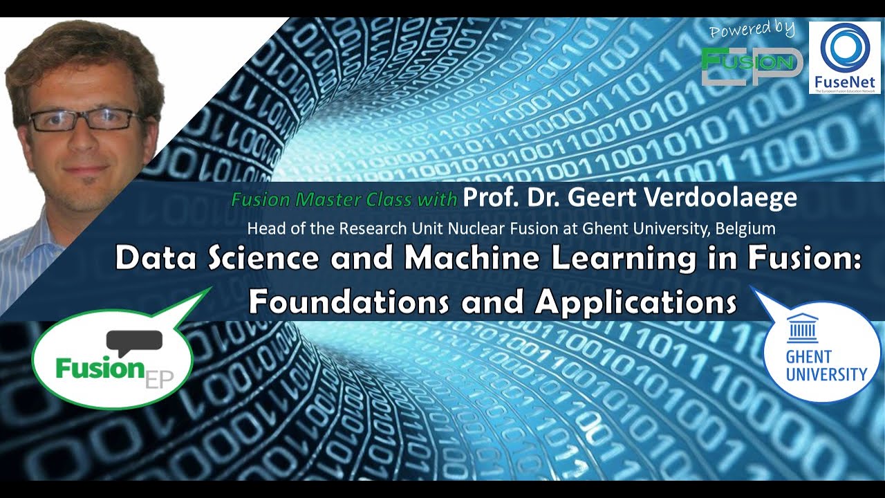 Data science and machine learning in fusion | Geert Verdoolaege - YouTube