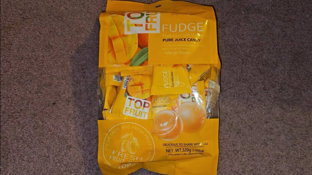 Korea Item Review Top Fruit Fudge Fruit Juice Soft Sweets Pure Juice ...